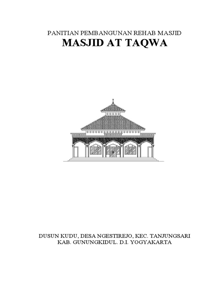 Proposal Dana Rehab Masjid at Taqwa, Tahap 2 | PDF