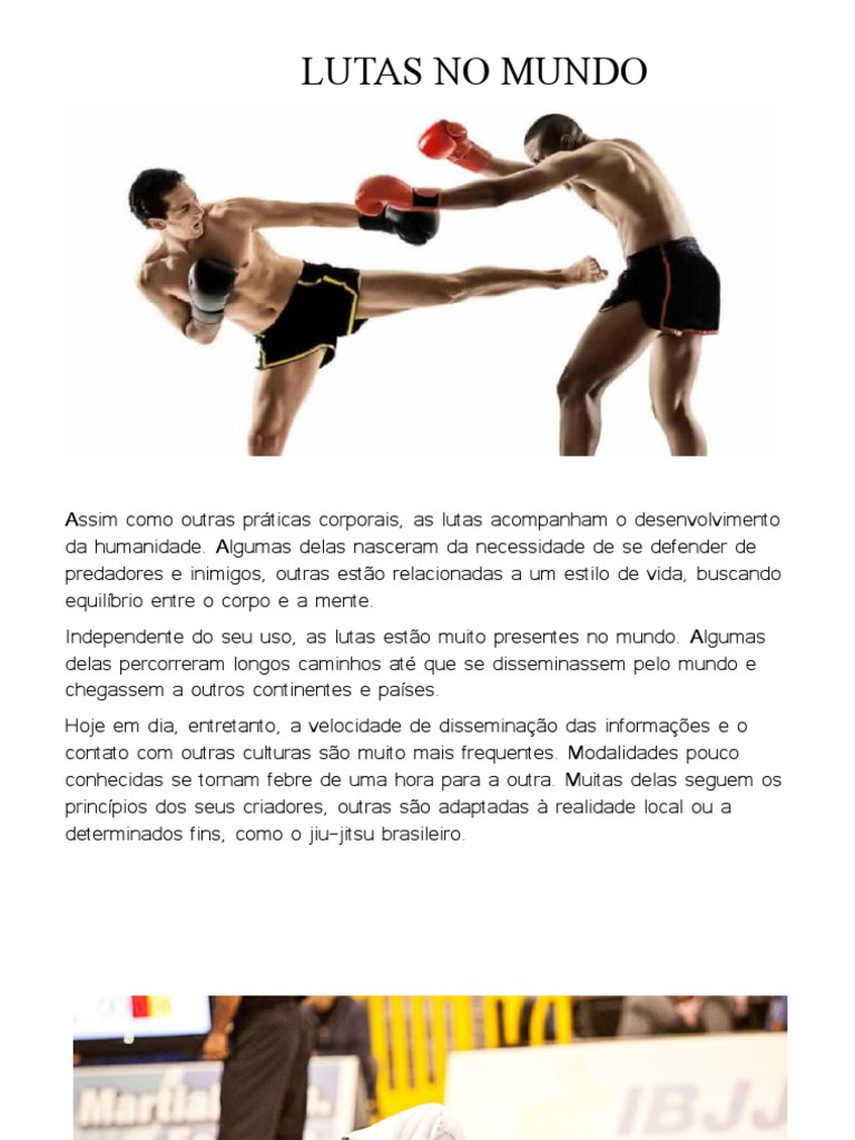 Lutas No Mundo | PDF | Taekwondo | Artes marciais mistas (MMA)