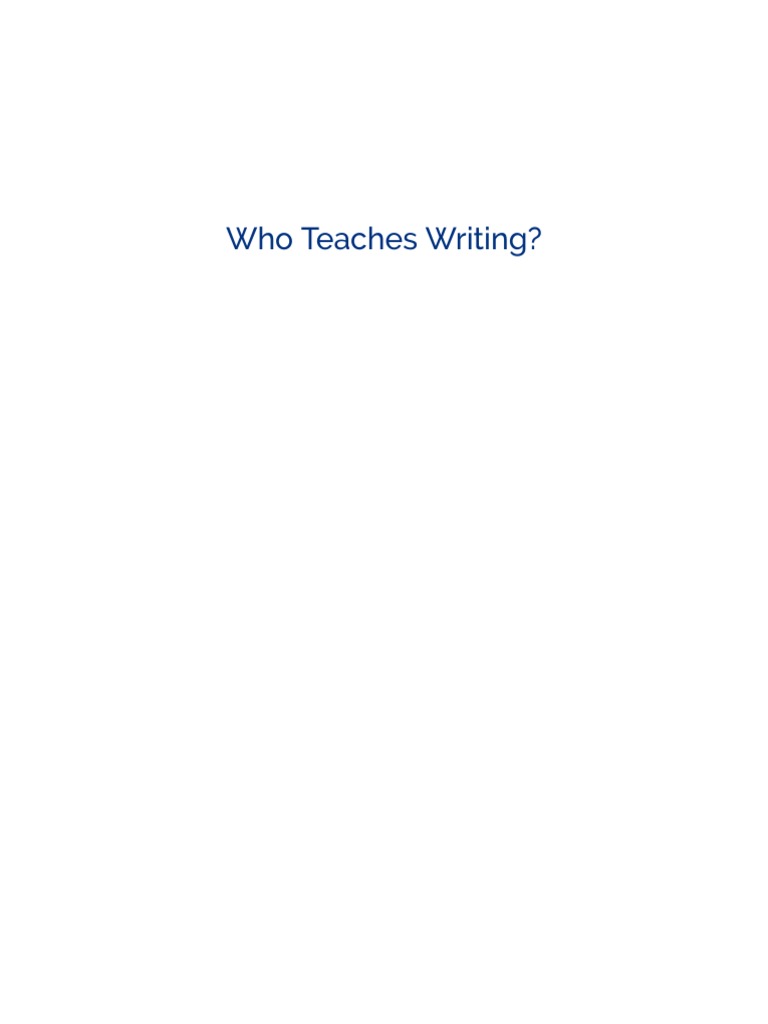 Oksd Essmiller Whoteacheswriting 2022 | PDF