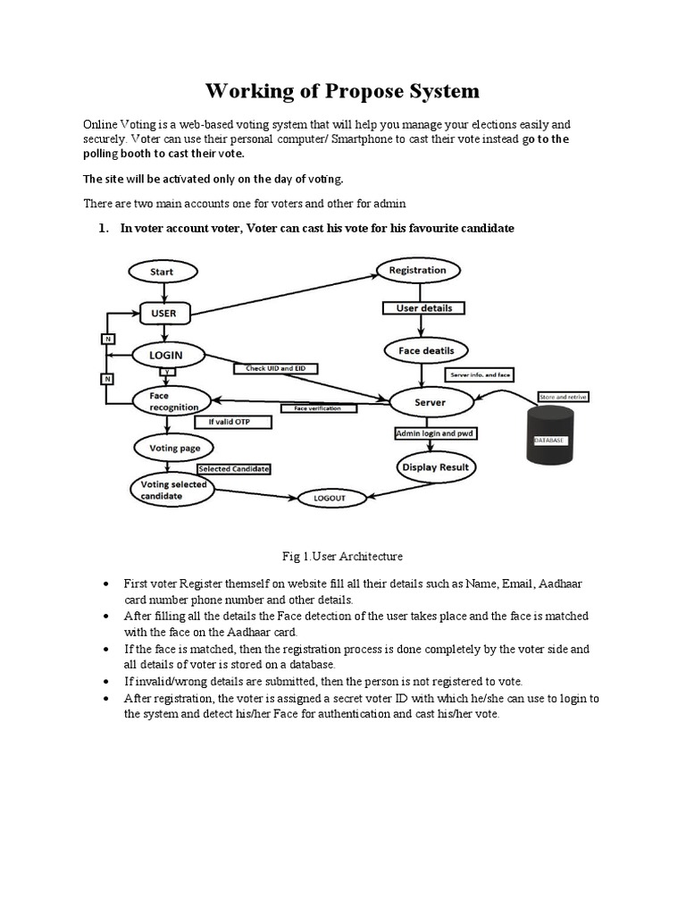 Online Voting System Working Report | PDF