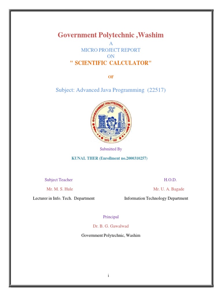 Advanced Java Subject Microproject | PDF | Software Development | Computing