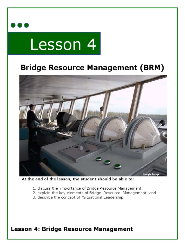 Lesson 4 - Bridge Resource Management | PDF