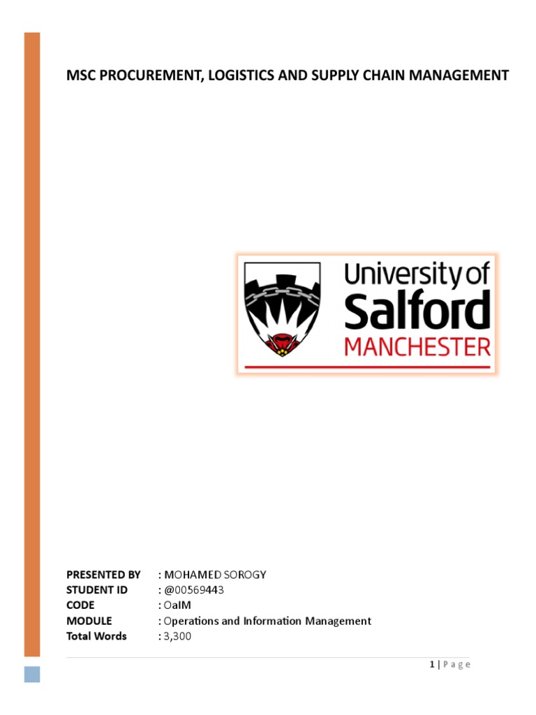 Operations and Information Management | PDF