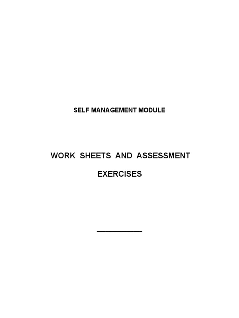 3 Values Clarification Self Assessment Worksheet | PDF | Ambiguity ...