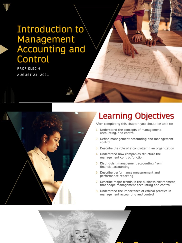 Introduction To Management Accounting and Control: Prof Elec 4 A U G U ...