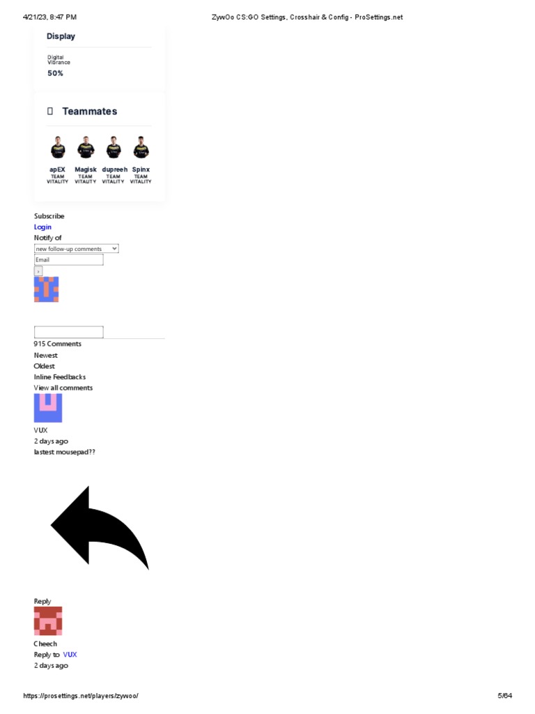 ZywOo CSGO Settings, Crosshair & Config | PDF