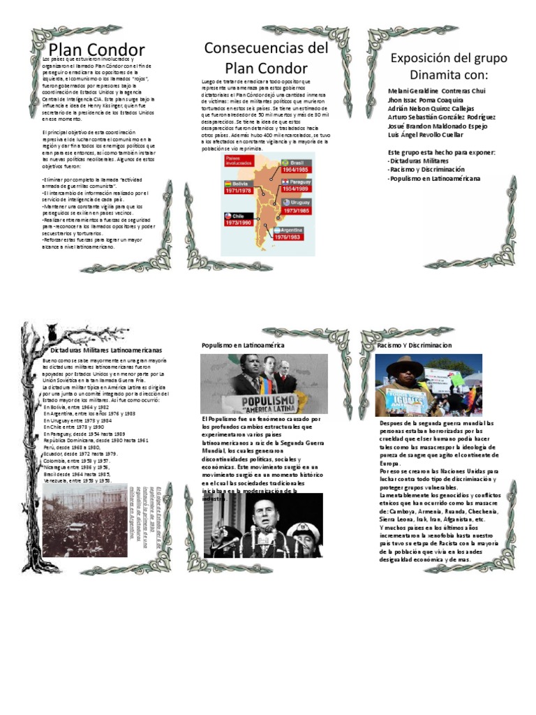 Dictaduras y Plan Cóndor en Latinoamérica | PDF | America latina | Teorías políticas