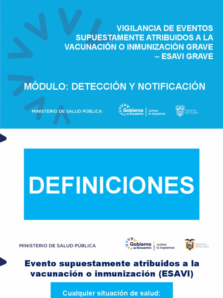 Detección y Notificación de Esavi Grave V2 | PDF | Aborto | Vacunas