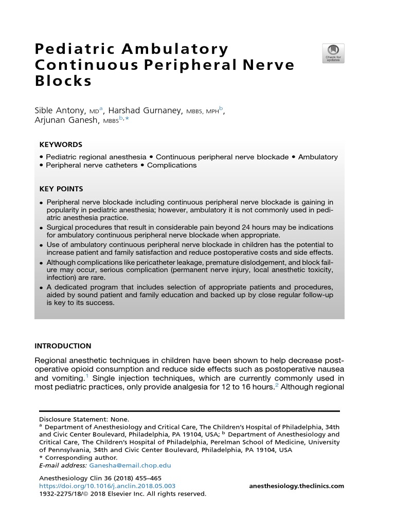 Pediatric Ambulatory | PDF