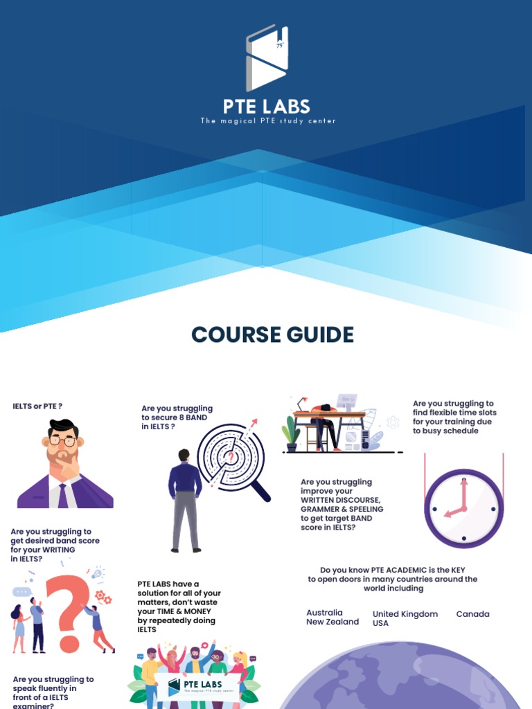 Pte Labs: Course Guide | PDF | Multiple Choice | International English ...