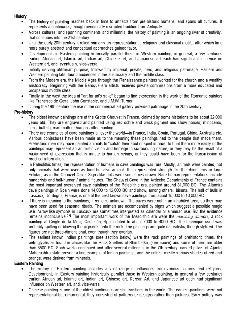 History of Painting | PDF | Symbolism (Arts) | Paintings