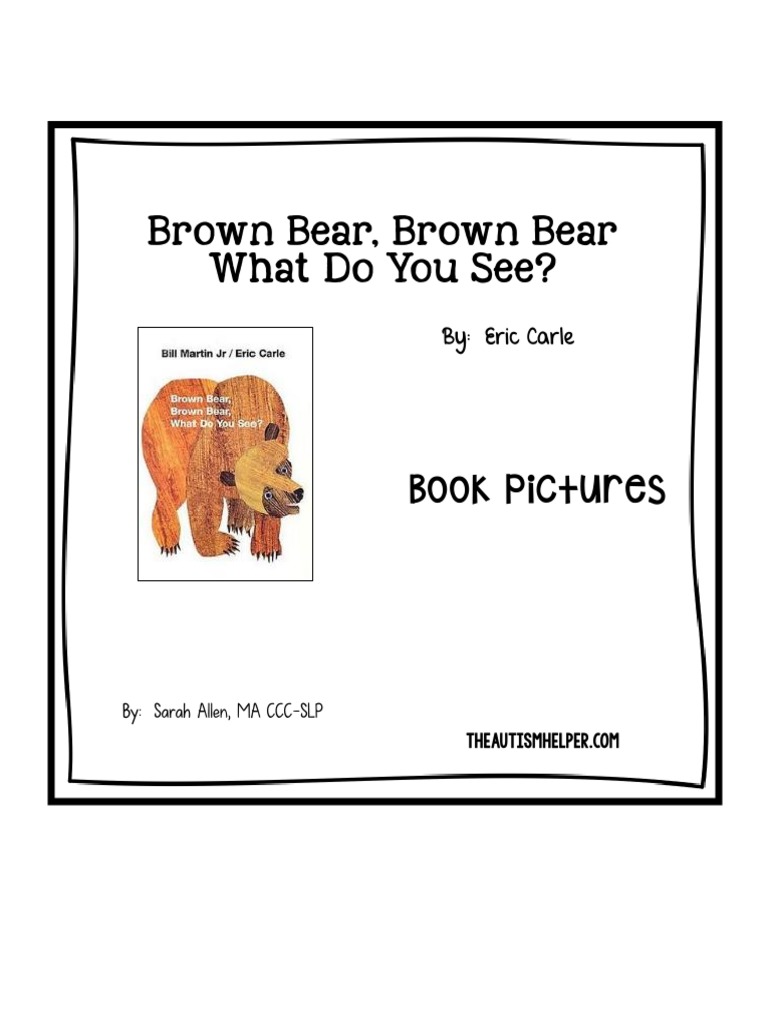 Eric Carle Book Visuals Brown Bear Polar Bear Panda Bear | PDF