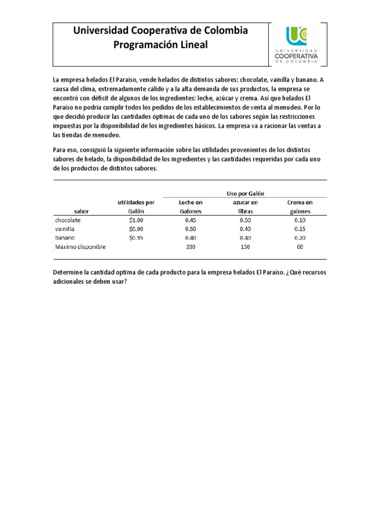Programación Lineal | PDF