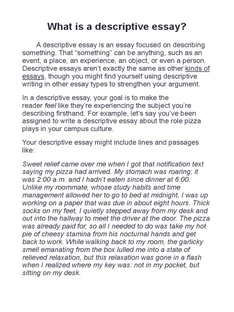 About Descriptive Essay - Description | PDF | Metaphor