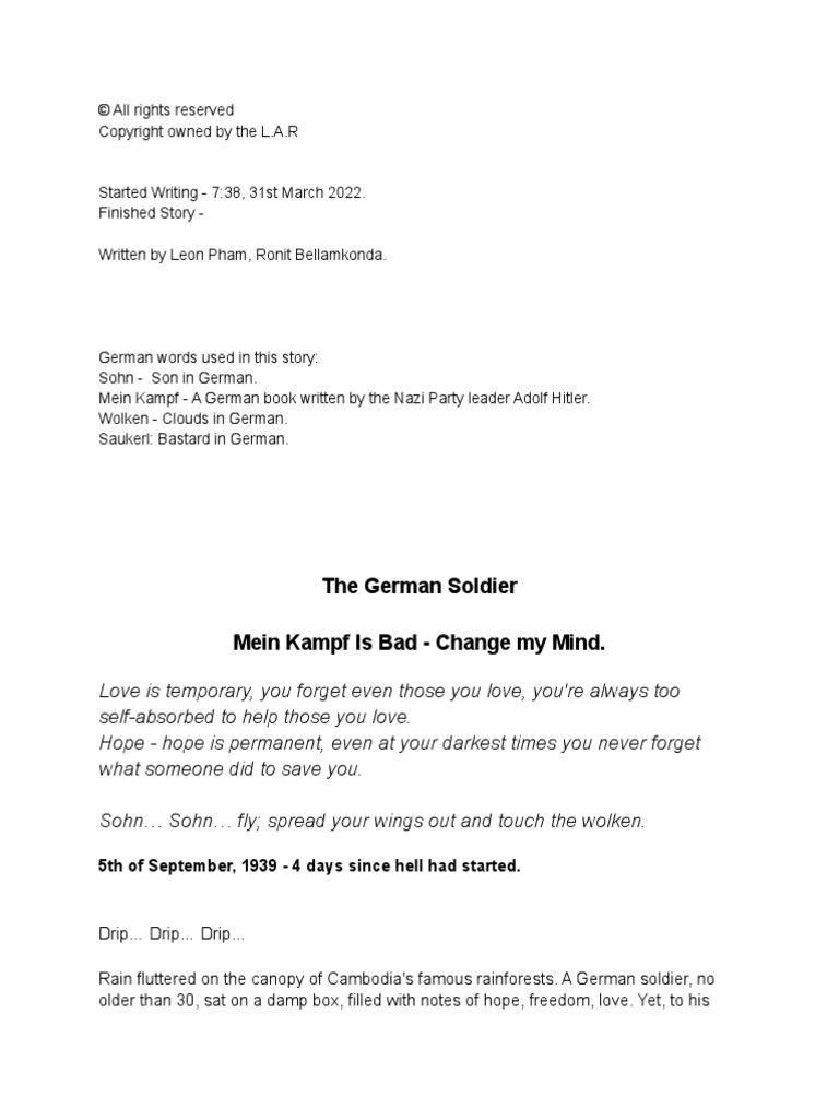 The German Soldier. | PDF