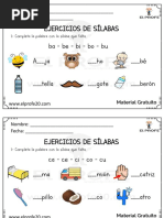 Cuadernillo de La Silabas Inversas | PDF