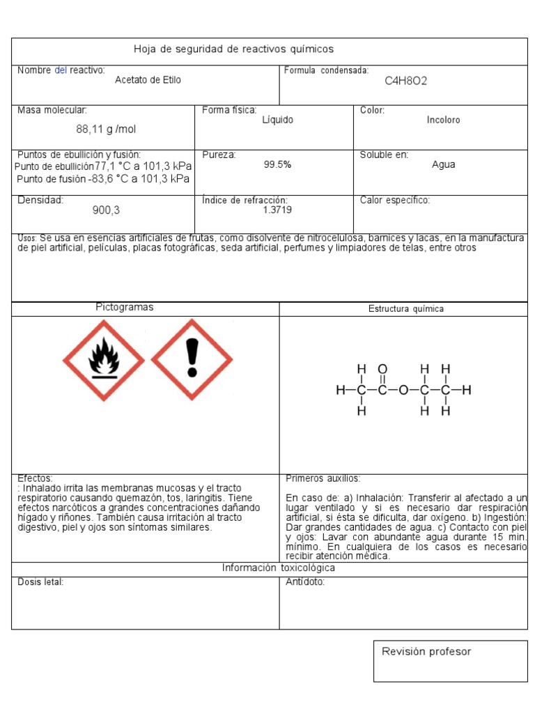 Acetato de Etilo | PDF