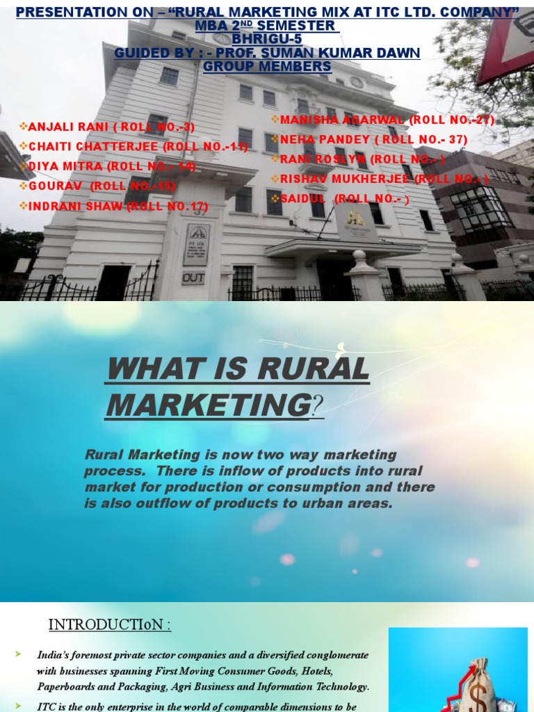 Rural Marketing Mix Strategies at ITC | PDF