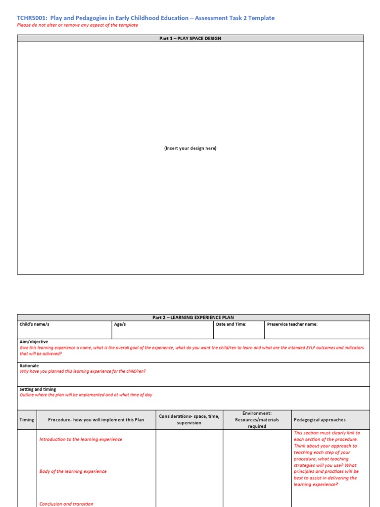 TCHR5001 Assessment Task 2 | PDF