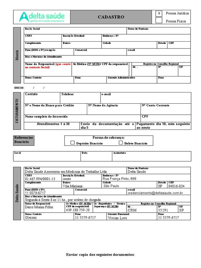 Ficha Cadastral | PDF