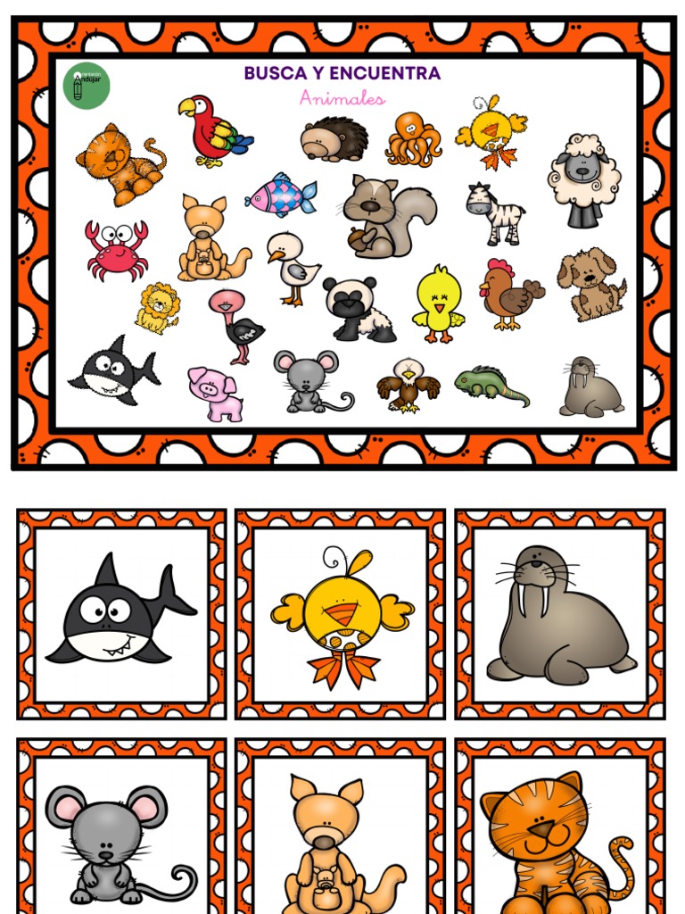 Animales: Busca Y Encuentra | PDF