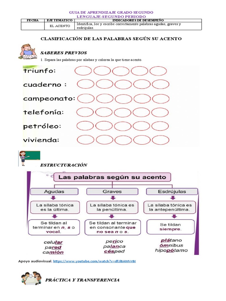 Clasificación de Palabras Según Su Acento | PDF