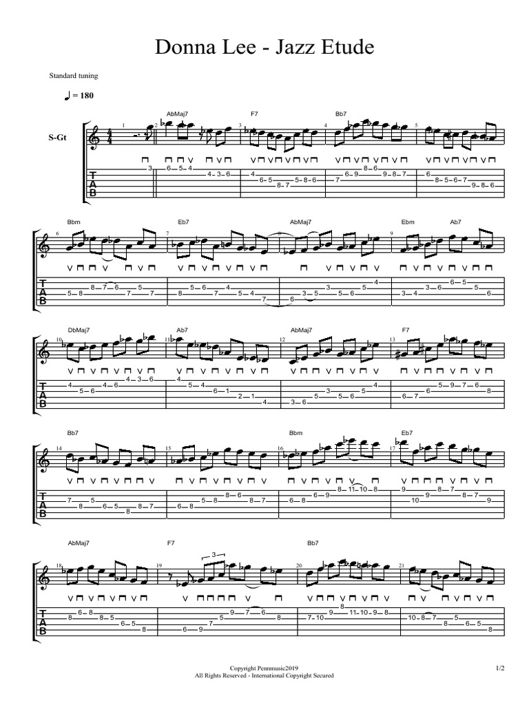 Donna Lee - Jazz Etude | PDF