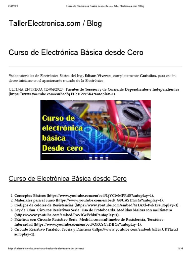 Curso de Electrónica Básica Desde Cero | PDF | Electrónica | Rectificador