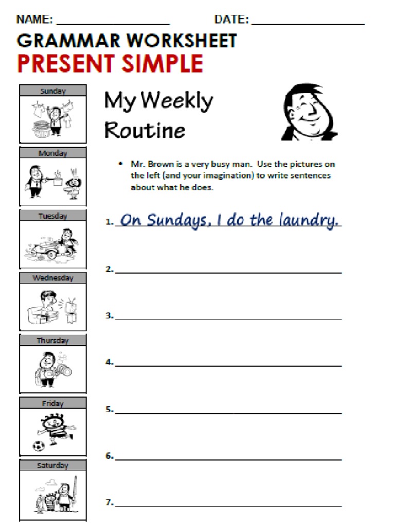 Homework Present Simple | PDF