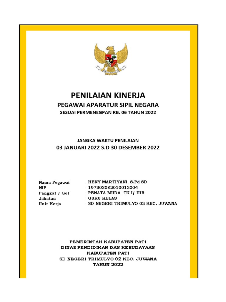 Contoh SKP PPPK Guru | PDF