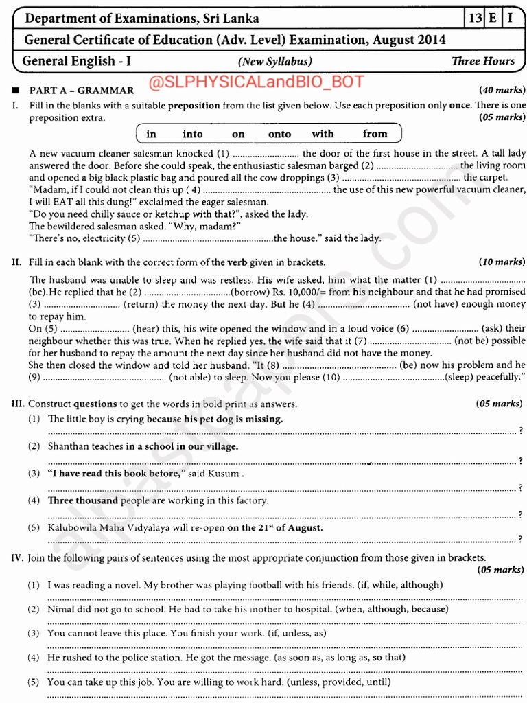 2014 GCE A-Level English Paper 1 Answers | PDF | Cancer