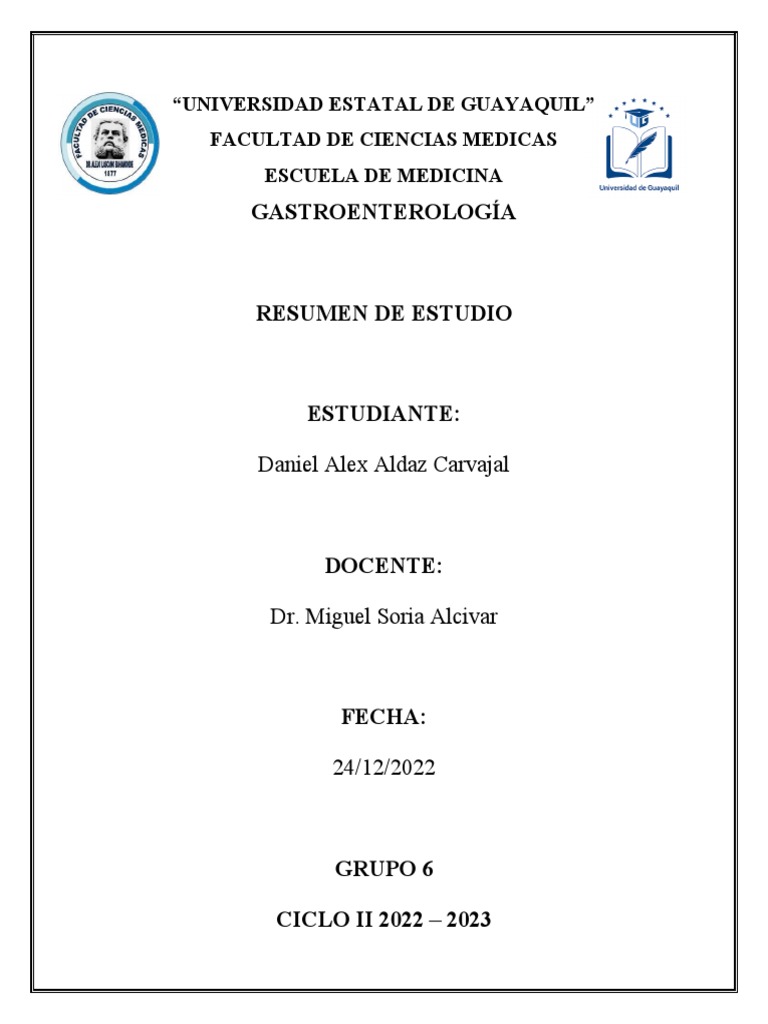 RESUMEN DE ESTUDIO-DANIEL ALEX ALDAZ CARVAJAL | PDF