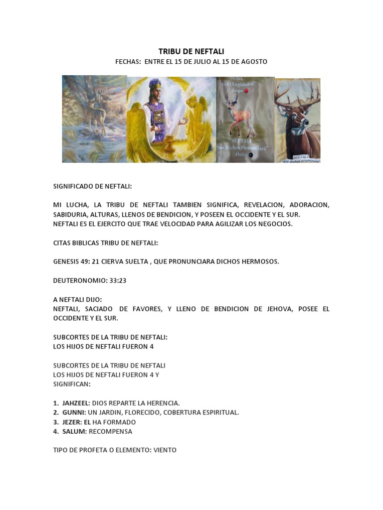 Tribu de Neftali | PDF