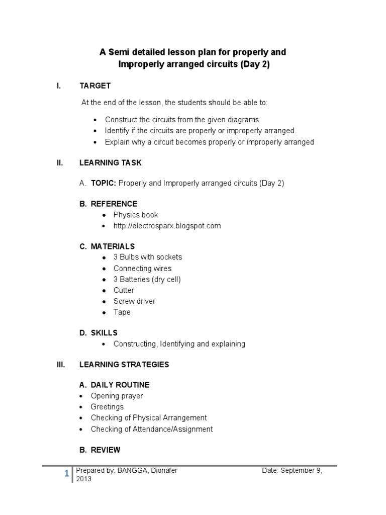 LP-Sept. 9 - Proper and Improper (Day 2) | PDF | Switch | Electrical ...