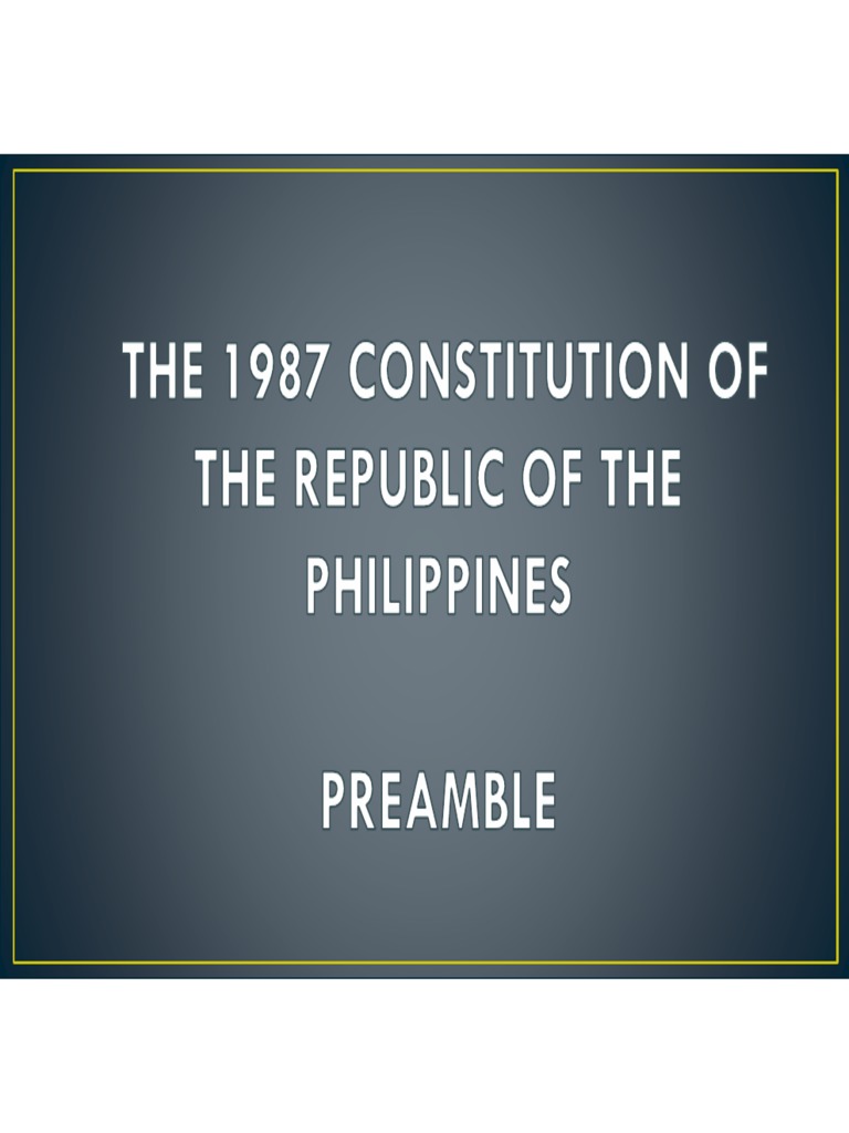 Preamble | PDF