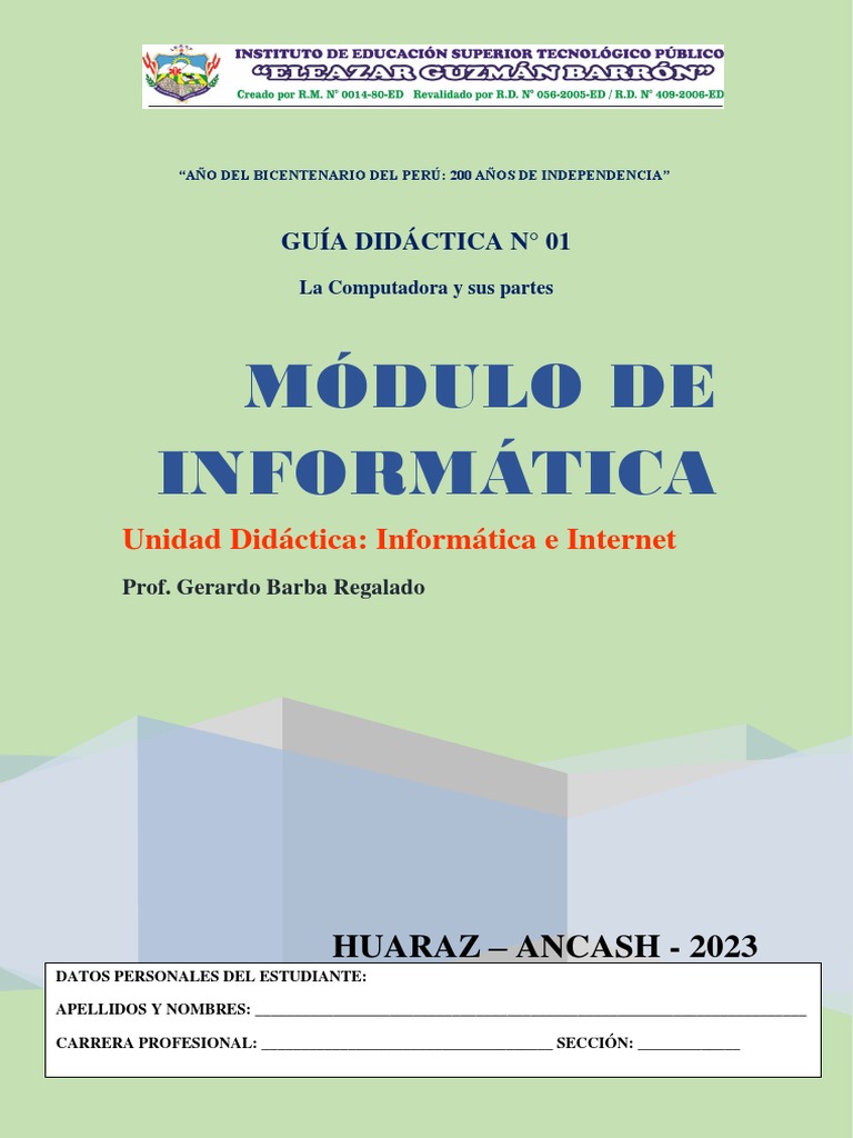 Análisis del bicentenario de la independencia del Perú a través de una guía didáctica sobre ...