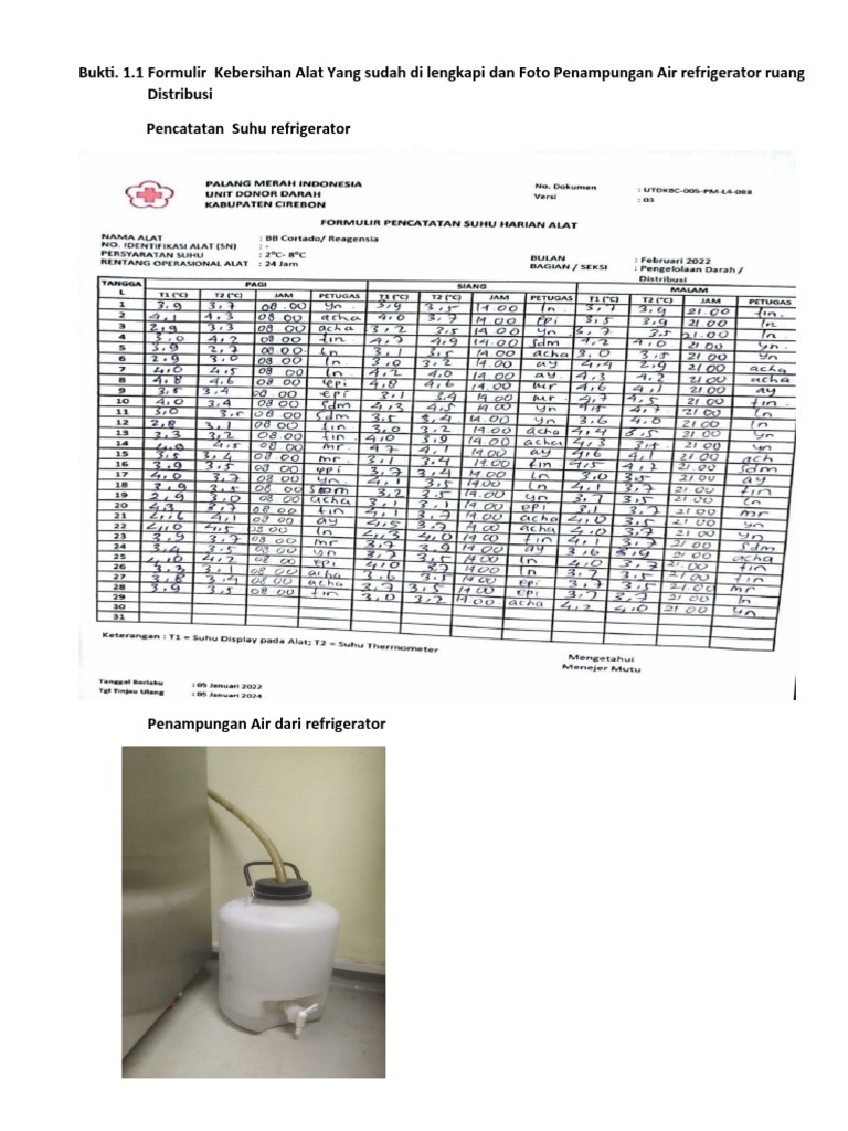 Prosedur Penerimaan & Distribusi Darah PMI Cirebon | PDF