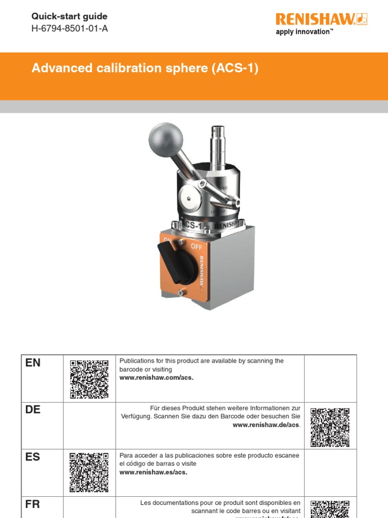Advanced Calibration Sphere (ACS-1) | PDF | Contractual Term | Calibration