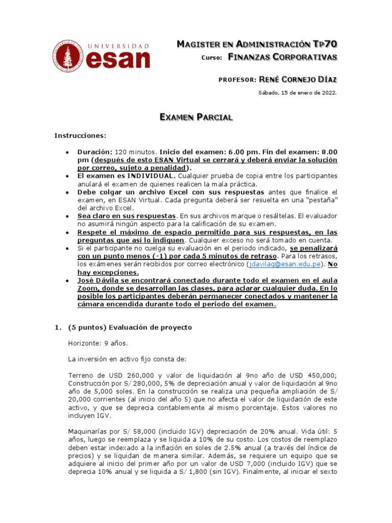 ExaPar FinCorp MaTp70 Ene15 | PDF