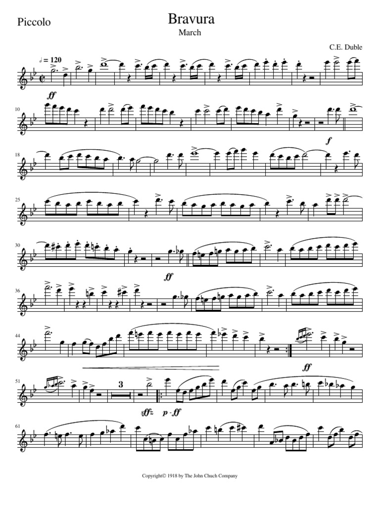 Piccolo: March | PDF