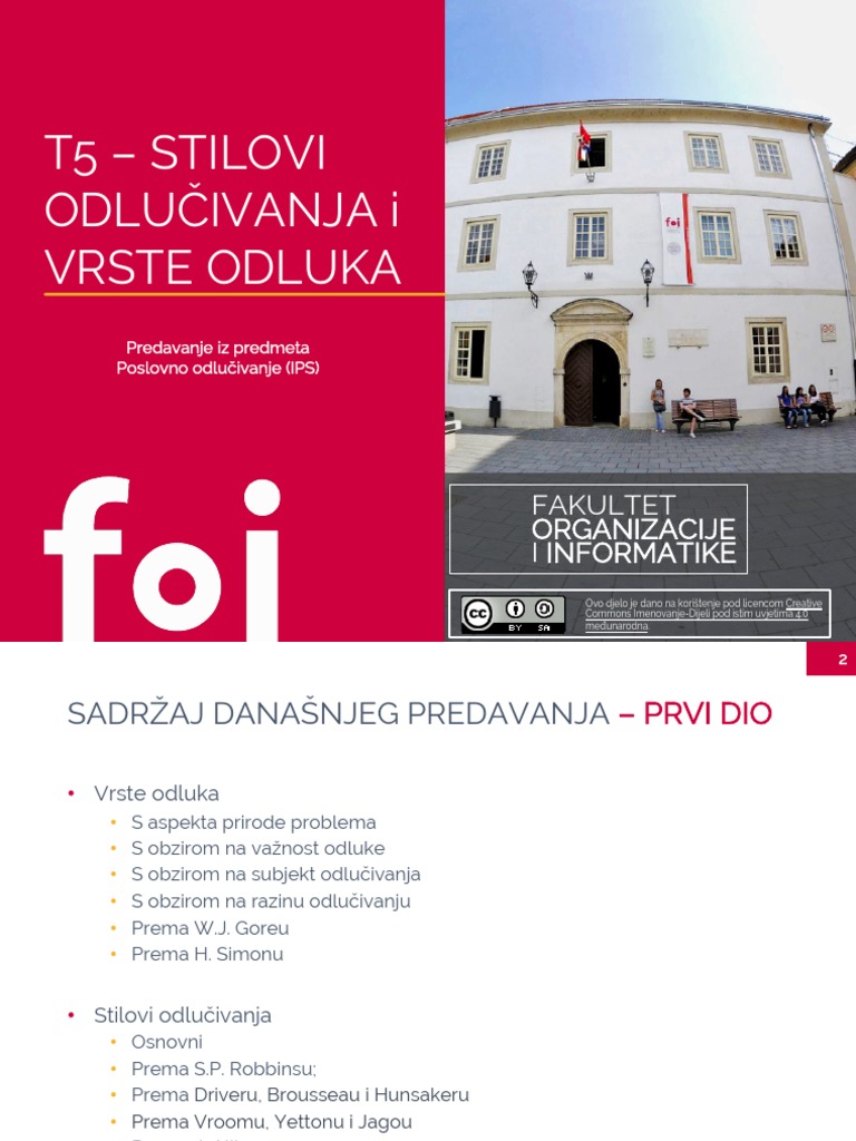 P5 Stilovi Odlučivanja | PDF