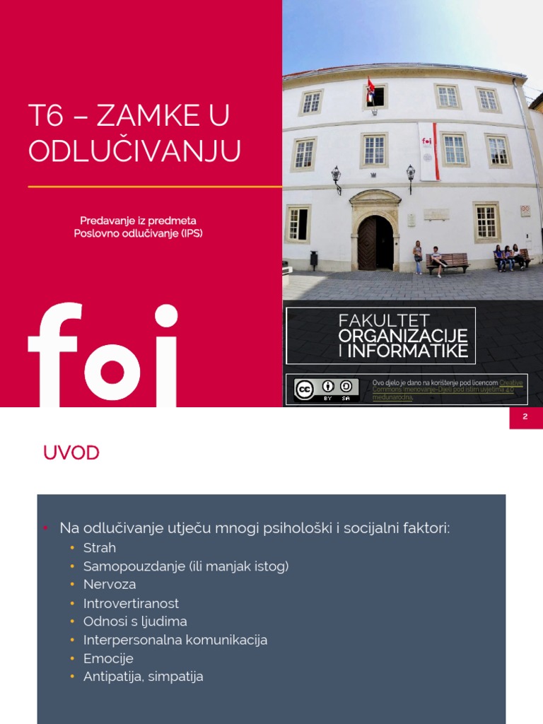 P6 - Zamke U Odlučivanju | PDF