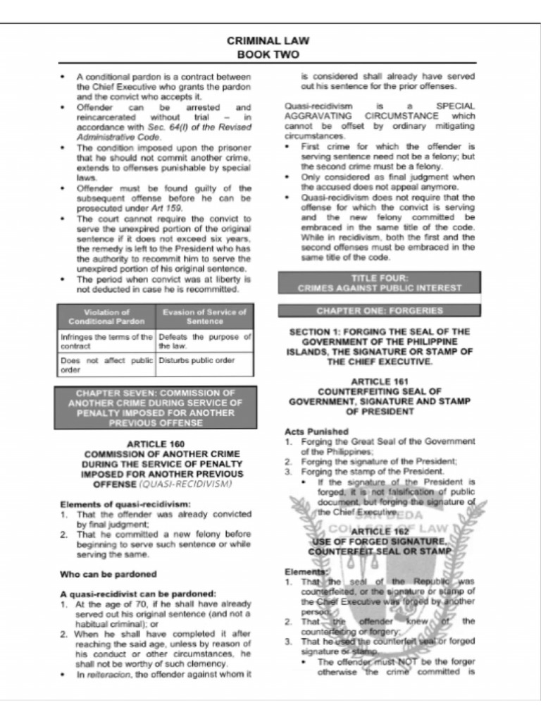 Criminal Law Book 2 p1 | PDF