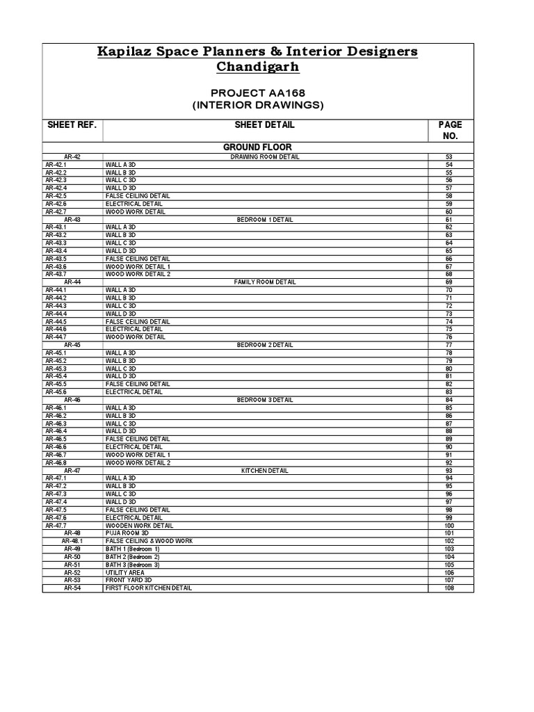 5-Interior Index | PDF | Residential Buildings | Houses