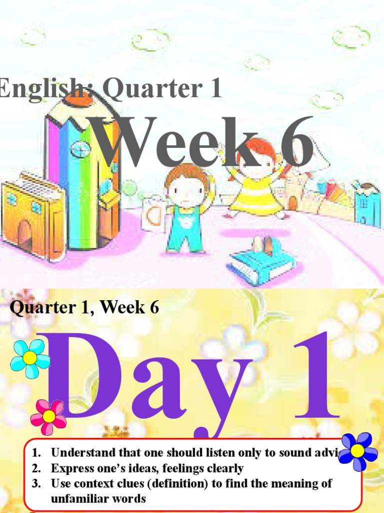 QUARTER 1 WEEK 6 ENGLISH 4 - Context Clues Definition - Feelings | PDF