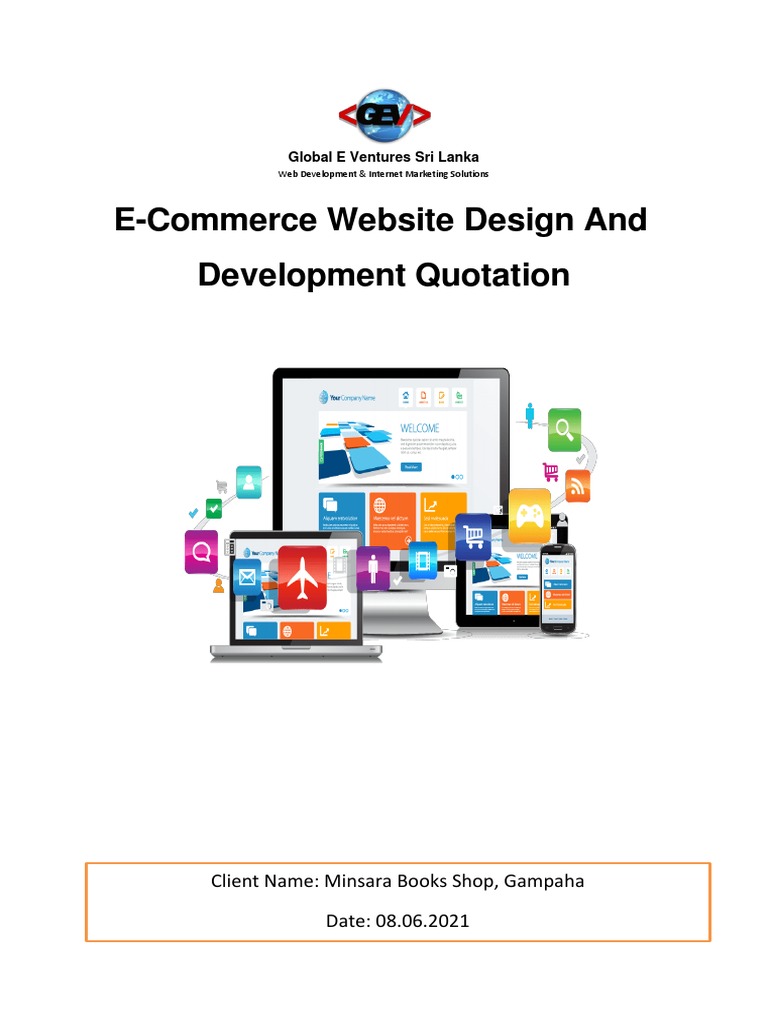 E-Commerce Website Design and Development Quotation | Download Free PDF | Point Of Sale | World ...