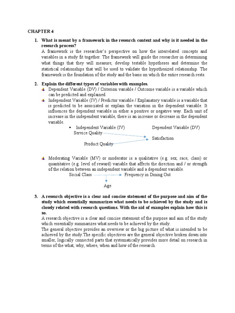 Chapter 4 Docx Amu Pdf Hypothesis Dependent And Independent Variables