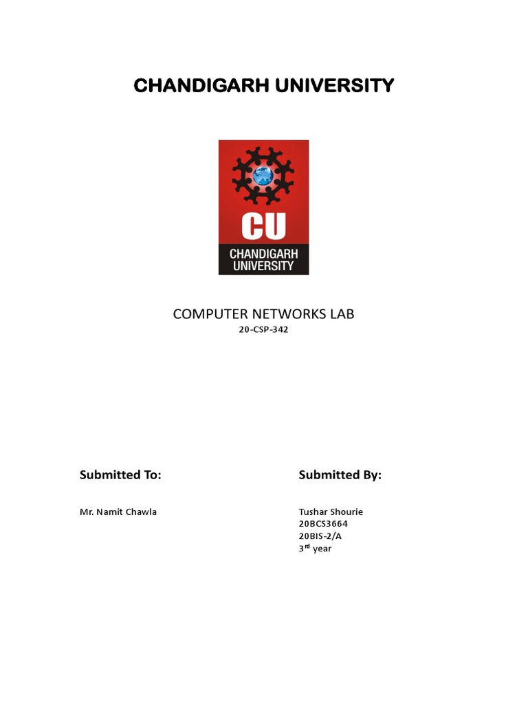 Lab Report Formal Cover Page | PDF