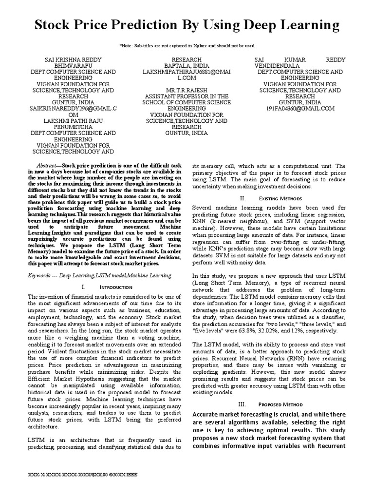 IEEE Paper SPD | PDF | Mean Squared Error | Artificial Neural Network