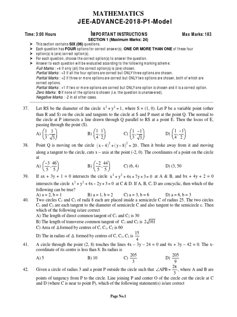 Incoming SR Maths QP - 16 04 2023 | PDF | Circle | Area